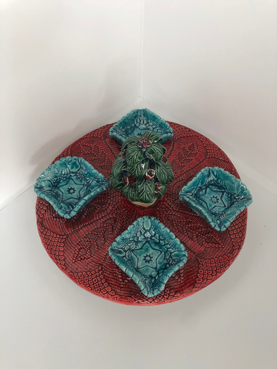 Large Appetizer Plate / Appetizer Plate / Handmade Plate - Etsy