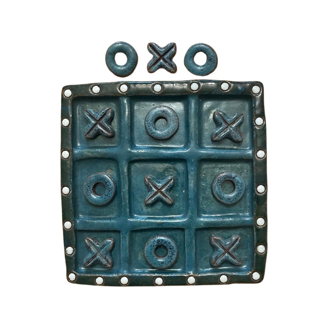 Tic Tac Toe Ceramic Board Game / Ceramic XOX Board Game / Handmade ...