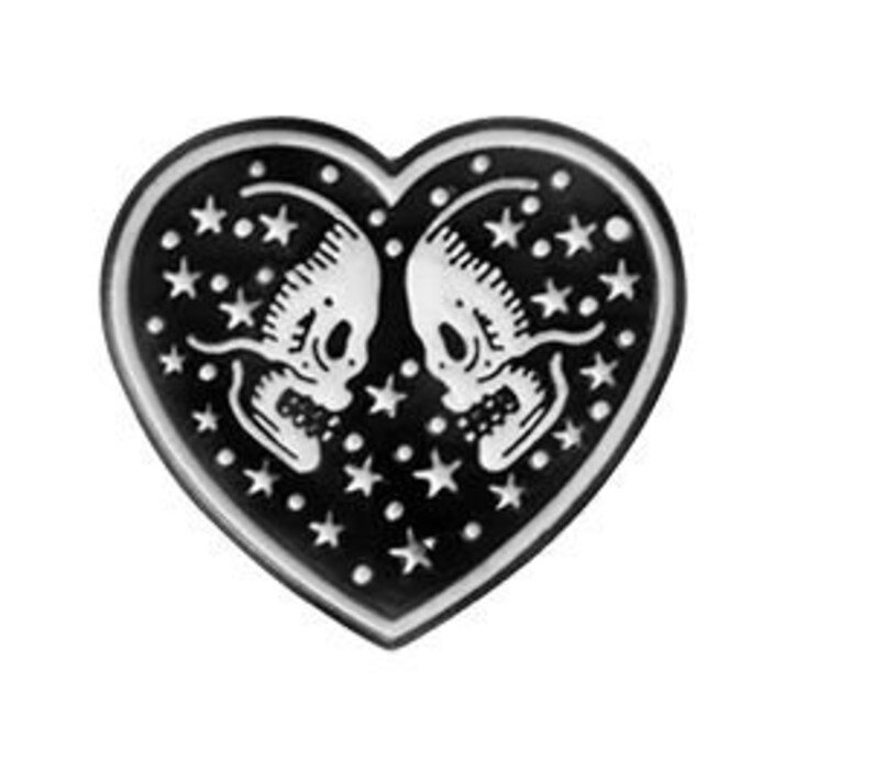 Punk Enamel Pins Dark Black Brooch Tear Hell Ghost Badge Denim | Etsy