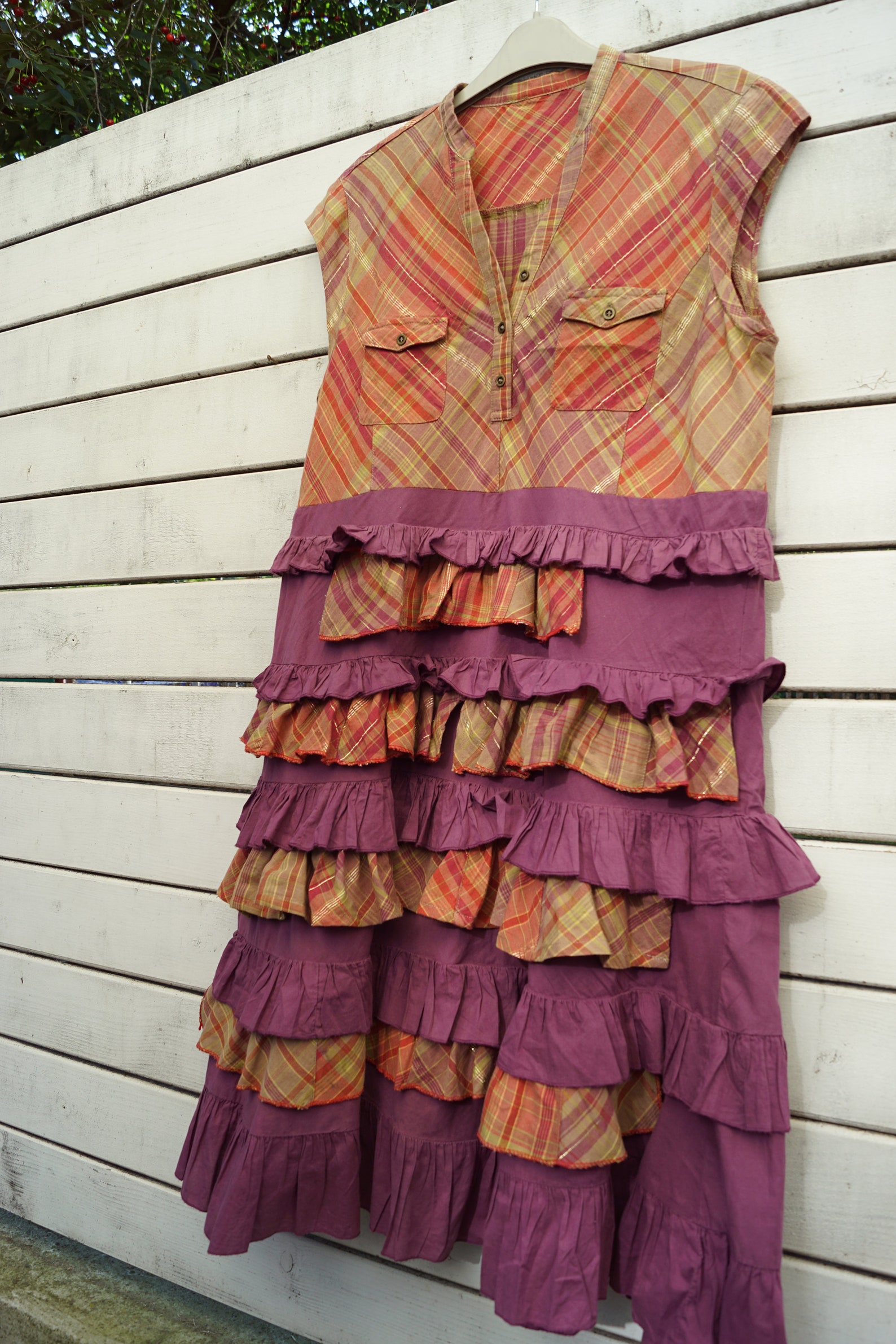 Rustic Shabby Dress Country Chic Clothing Prairie Clothes Patchwork ...