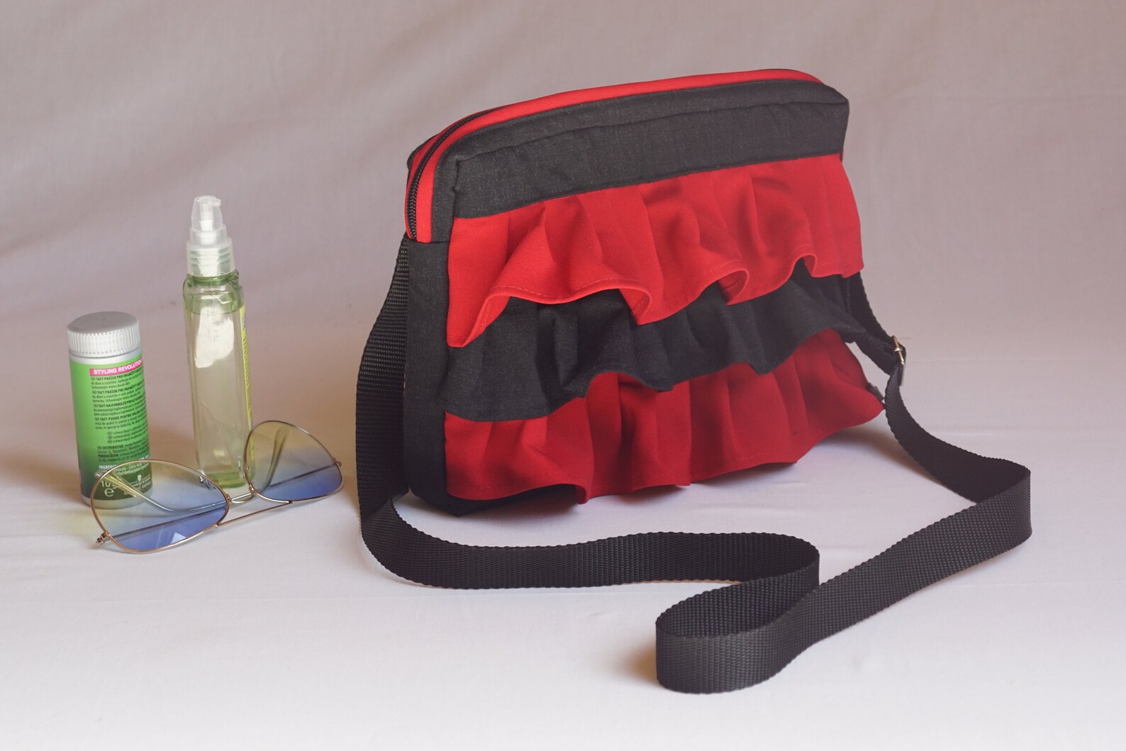 Ruffles bolso acolchado-bolsa-viaje bolso bolso de teléfono celular ...