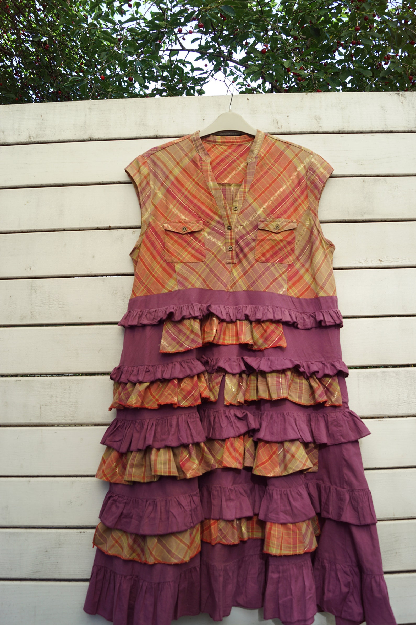 Rustic Shabby Dress Country Chic Clothing Prairie Clothes Patchwork ...