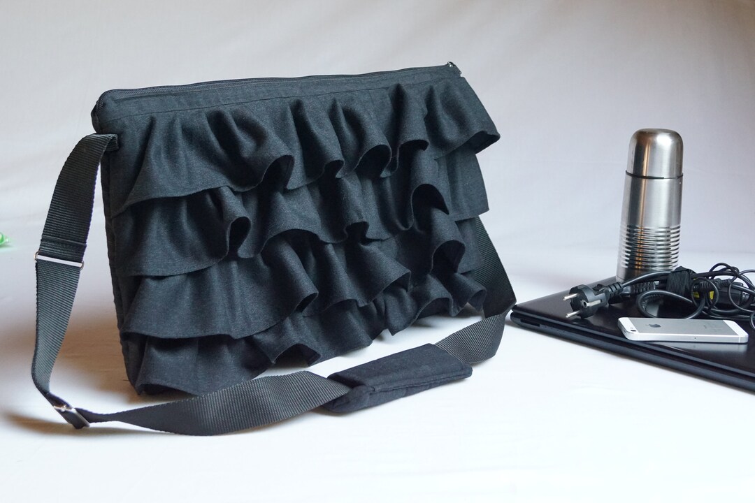 Ready-to-ship / Laptop Ruffles Bag - Messenger Bag - Shoulder Bag ...