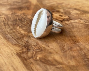 Cowrie Shell Ring Cowrie Shell Cowrie Shell Jewelry Shell - Etsy