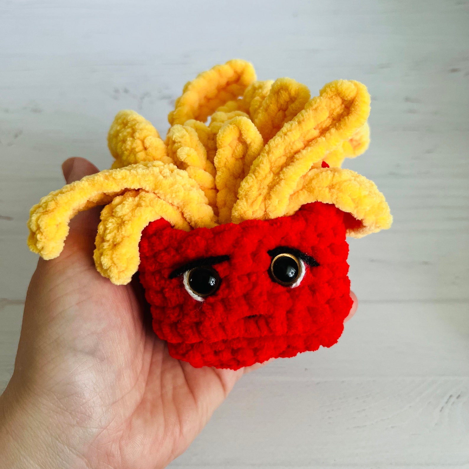 French Fries Crochet Pattern - Digital Download for Amigurumi Food ...