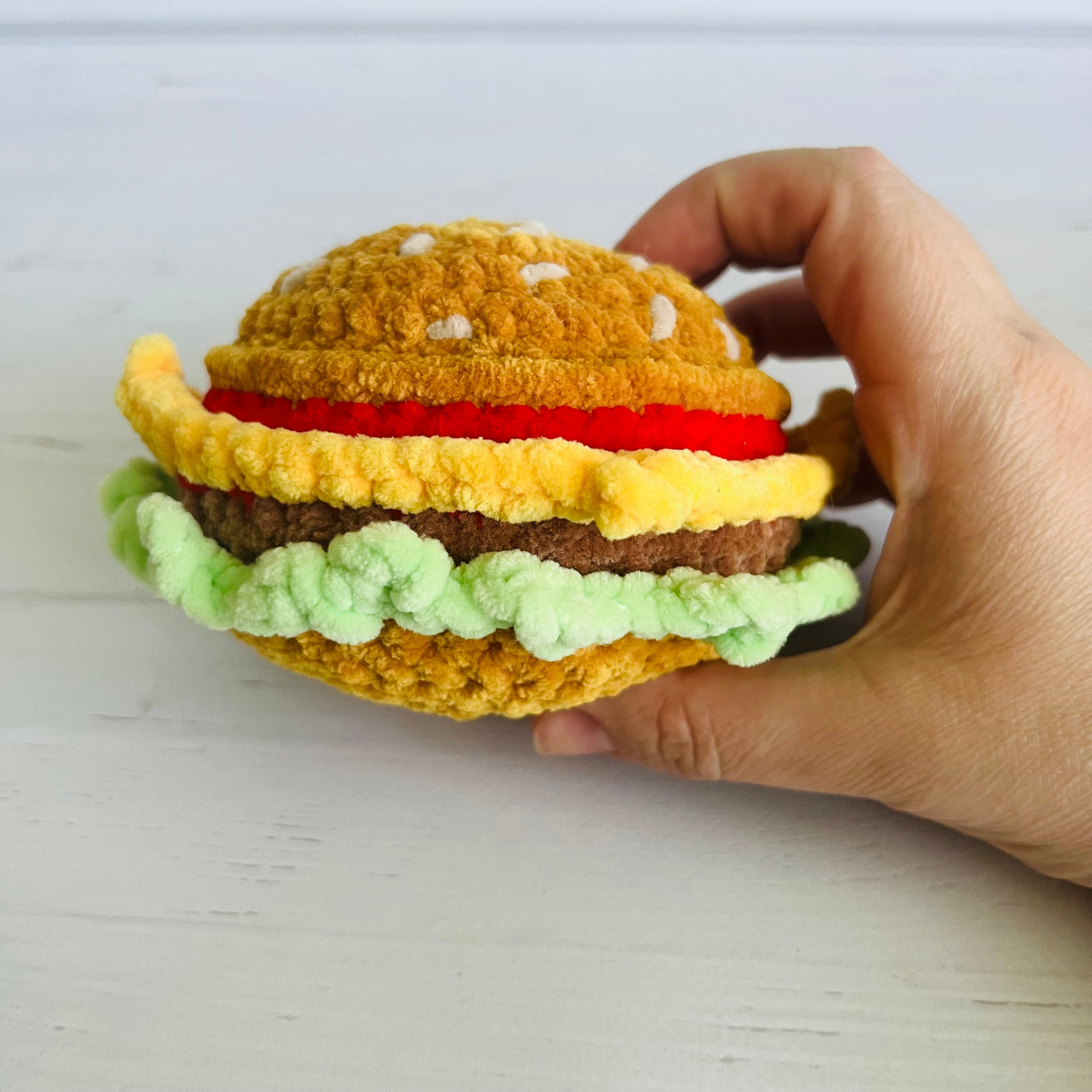 Easy-to-follow Burger Crochet Pattern - Digital Download Tutorial ...