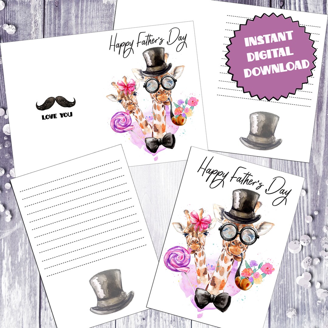 Personalized Happy Father's Day Digital Card Customizable Father's Day ...