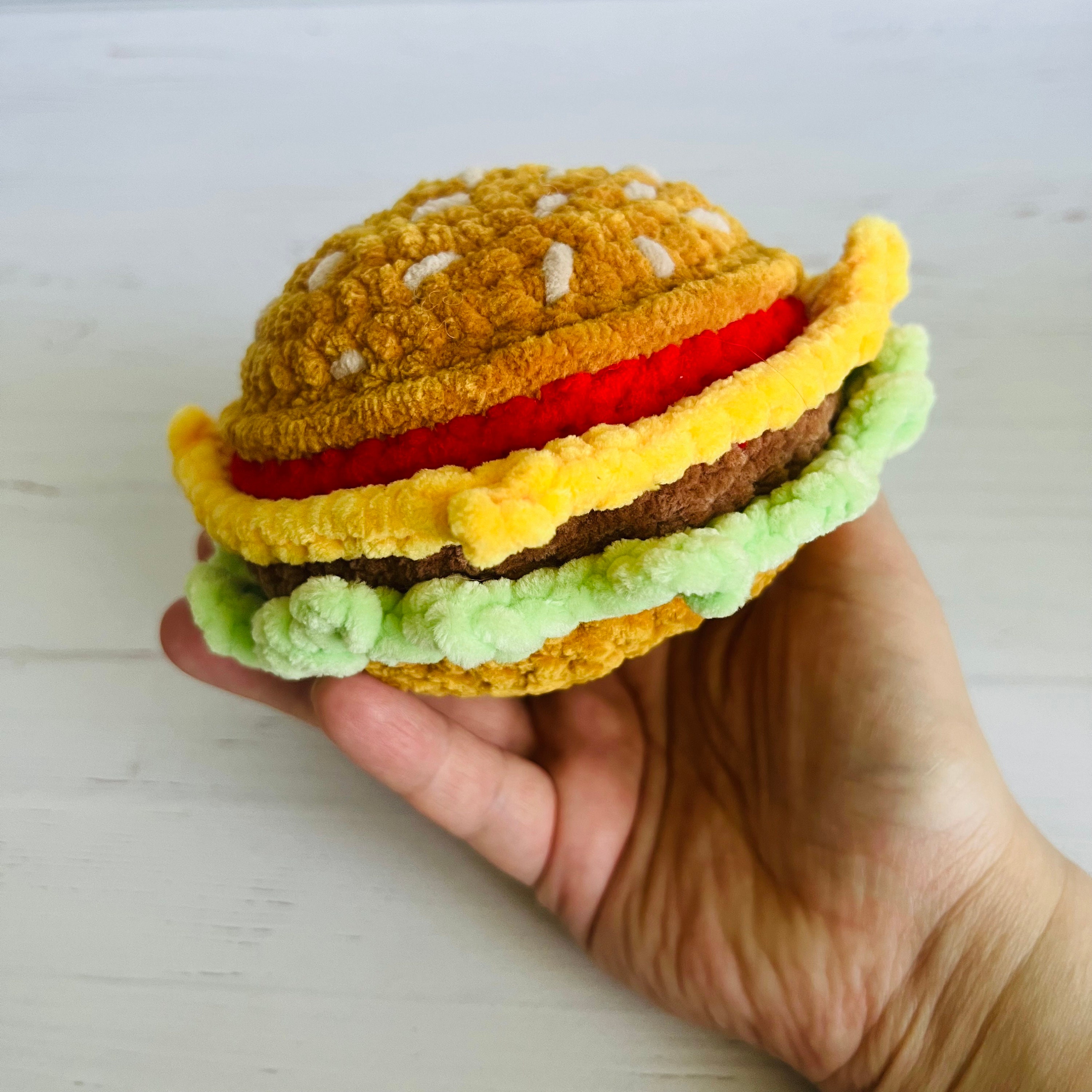 Easy-to-follow Burger Crochet Pattern - Digital Download Tutorial ...