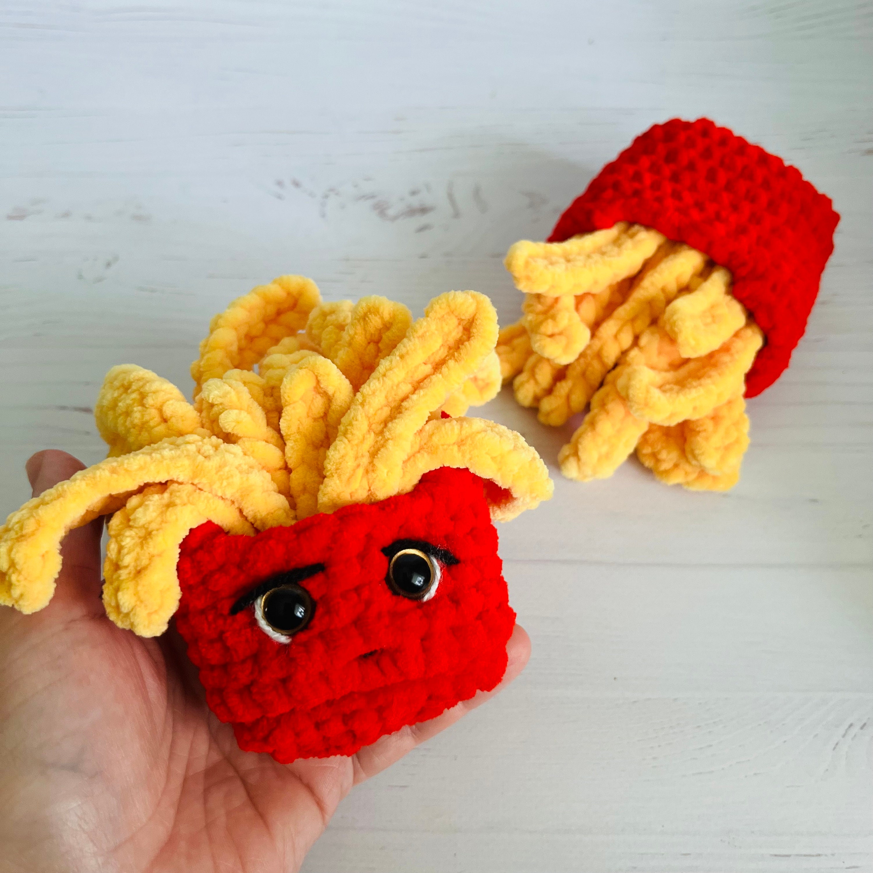 French Fries Crochet Pattern - Digital Download for Amigurumi Food ...
