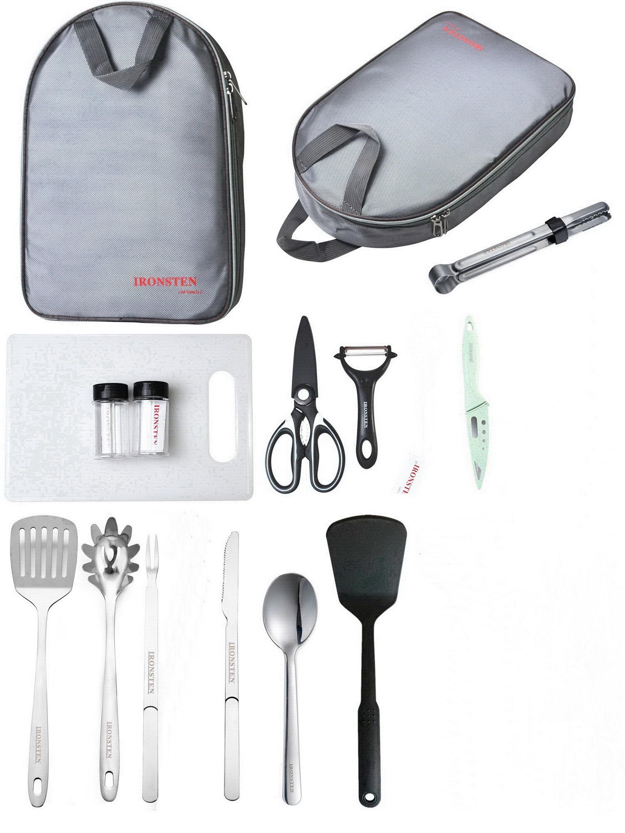 Basic Camping Kits Camping Cooking Utensils Set Camp Kitchen Portable ...