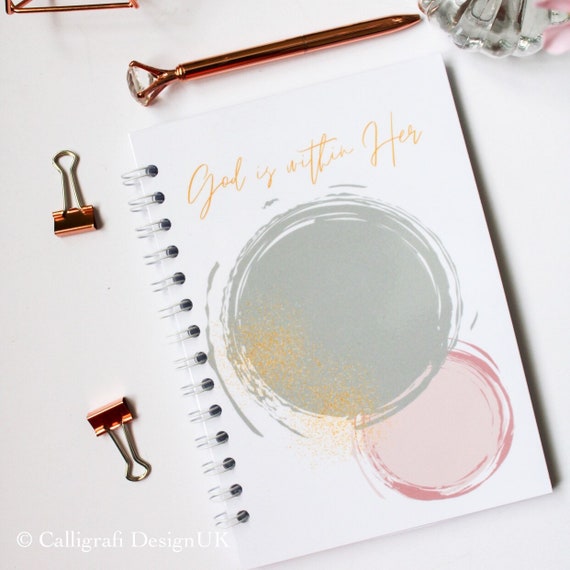 God is Within Her Christian Notebook Devotional Notebook - Etsy