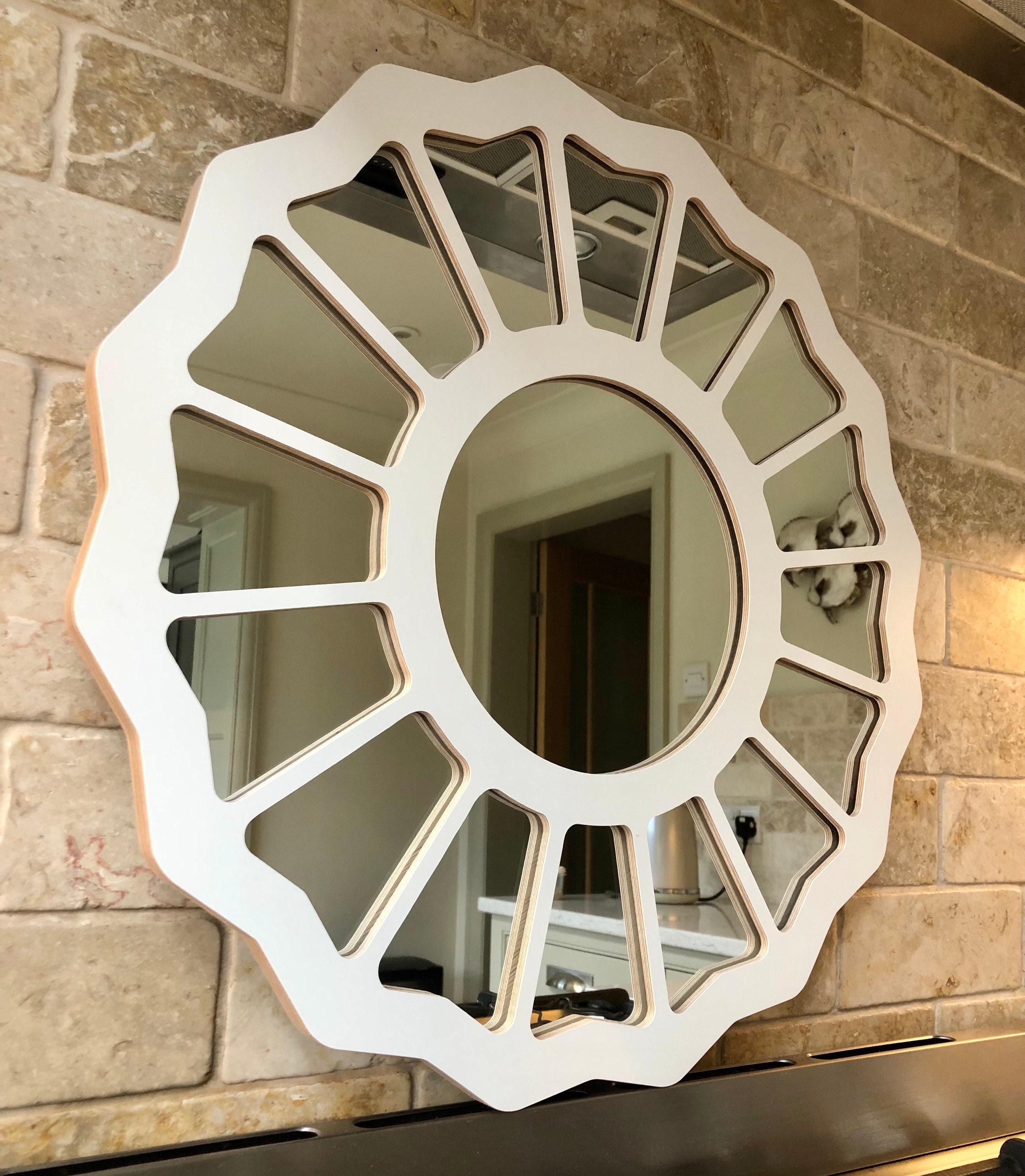 Home & Living Hand-Painted Divine Feminine Inspired Mirror Starburst ...