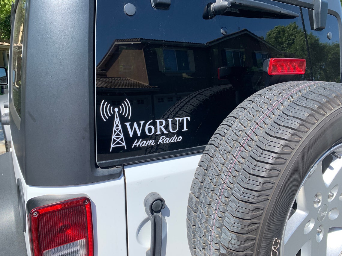 HAM Radio Decal - Custom Made With Your Callsign - Amateur Radio ...