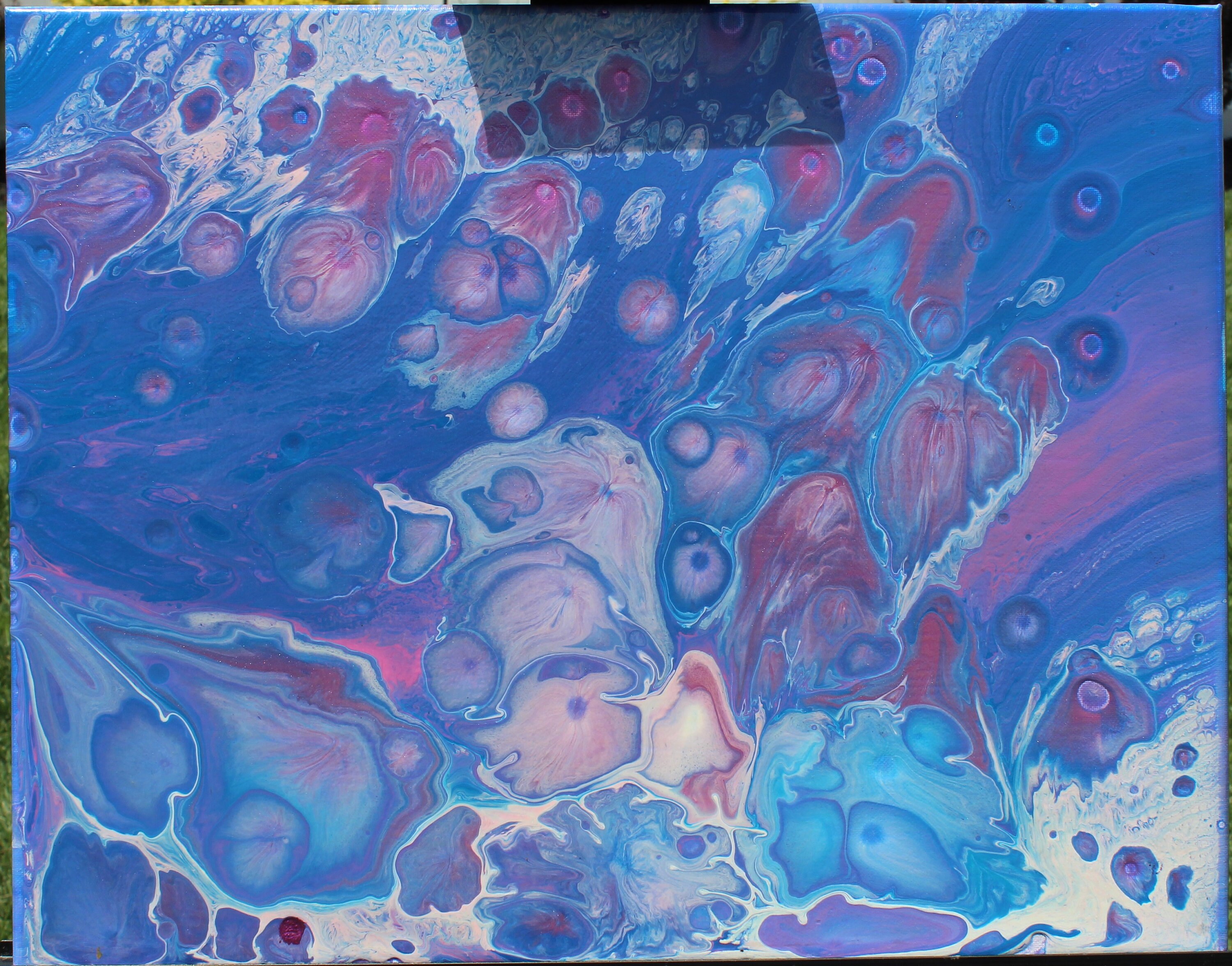 Original Paint Pour, Abstract Art, Fluid Artwork 16" X 20" Canvas - Etsy