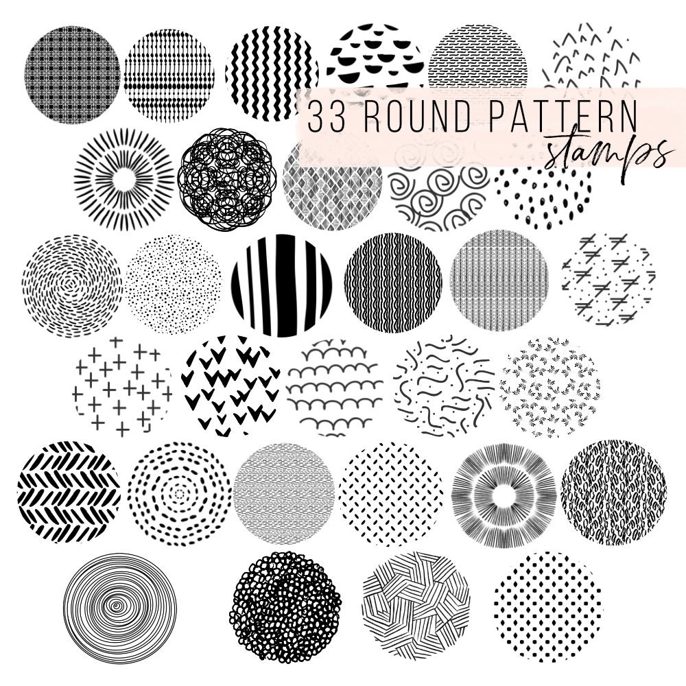 184 Procreate Pattern Brushes, Procreate Boho Pattern Brush, Boho ...