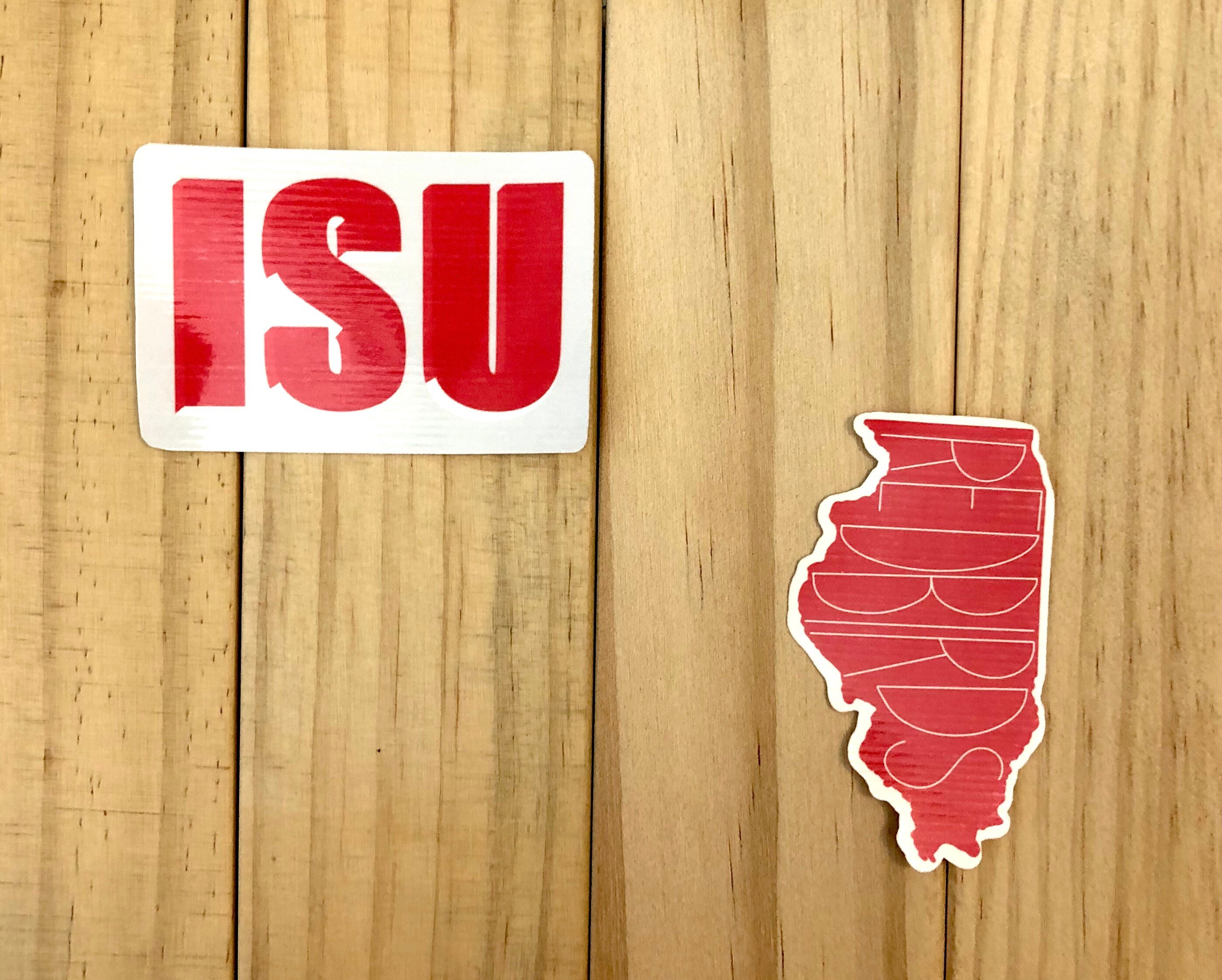 Illinois State University Sticker Pack Custom Waterproof | Etsy