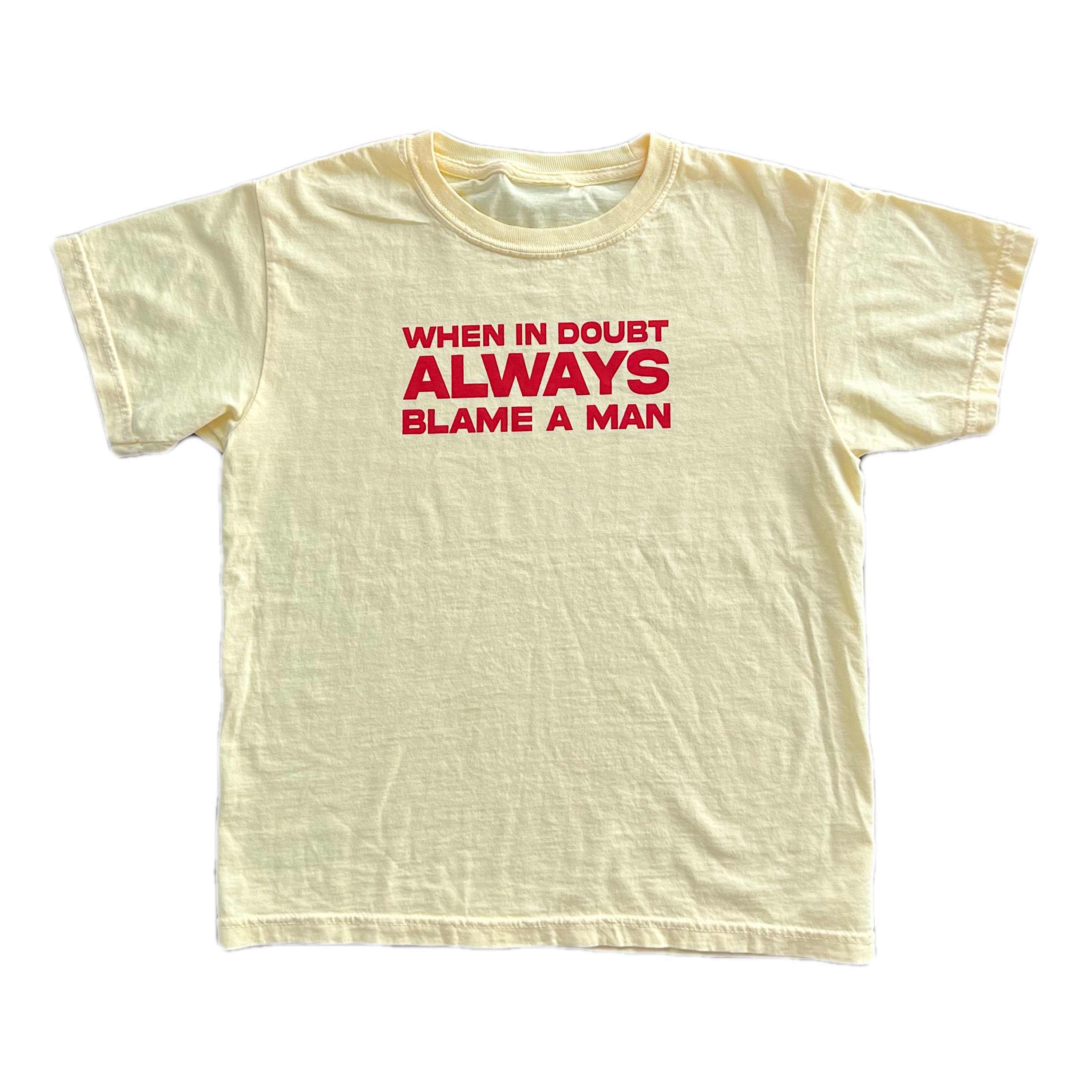 When in Doubt Baby Tee L Y2k Trendy Cropped Baby Tee - Etsy