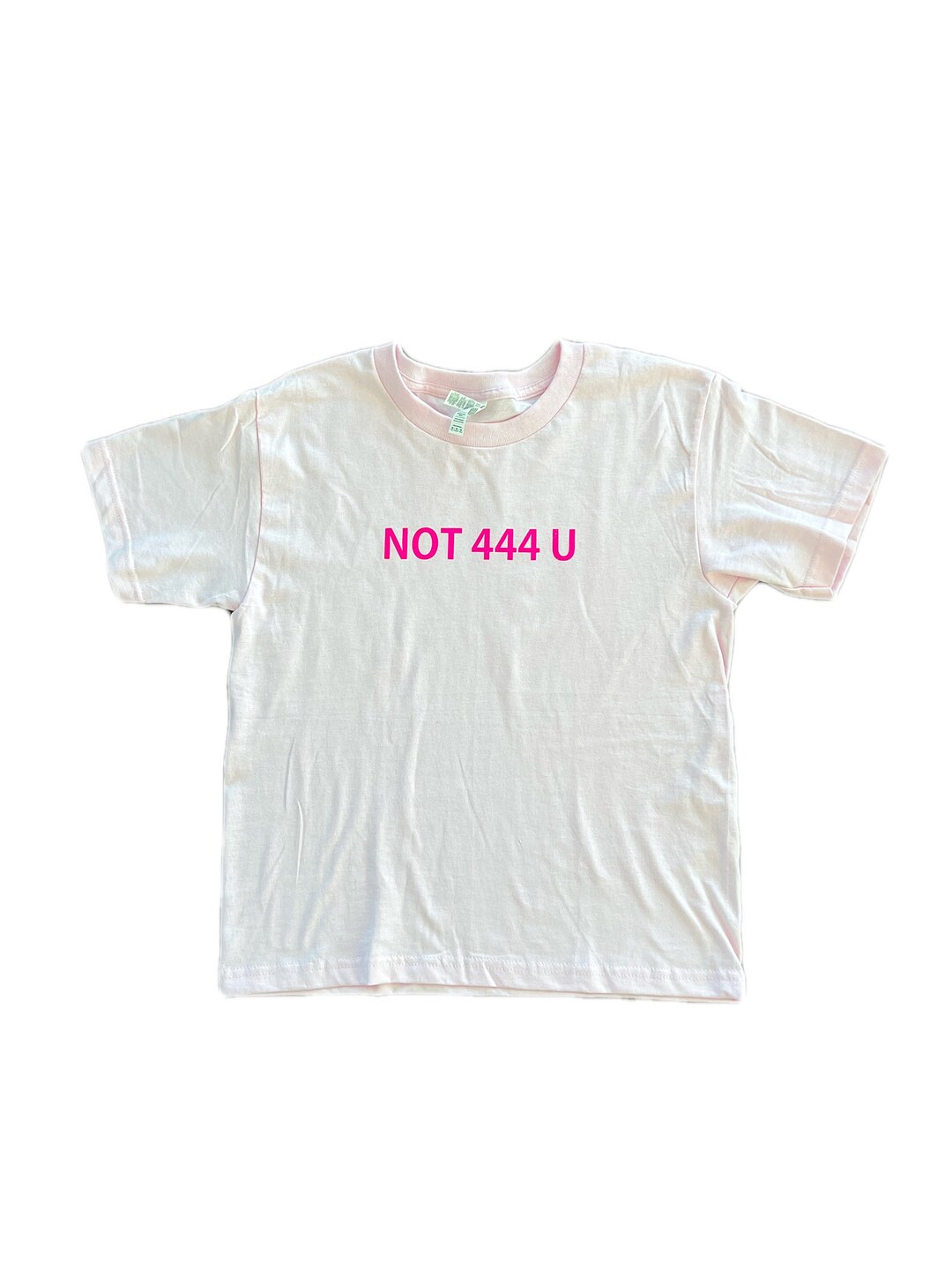 NOT 444 U Baby Tee L Trendy Y2k Top L Angel Number Screen Printed Crop ...