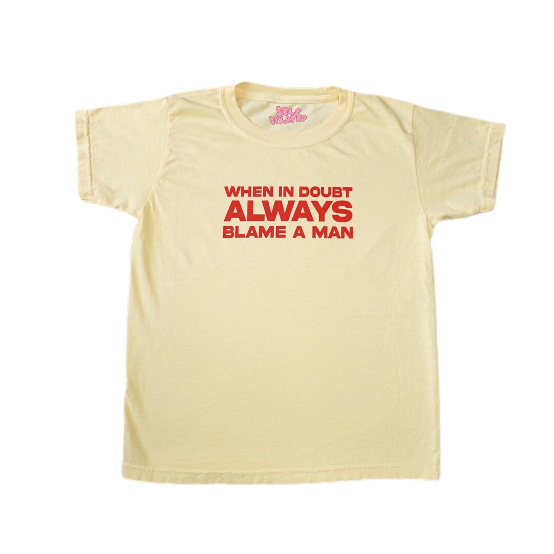 When in Doubt Baby Tee L Y2k Trendy Cropped Baby Tee - Etsy