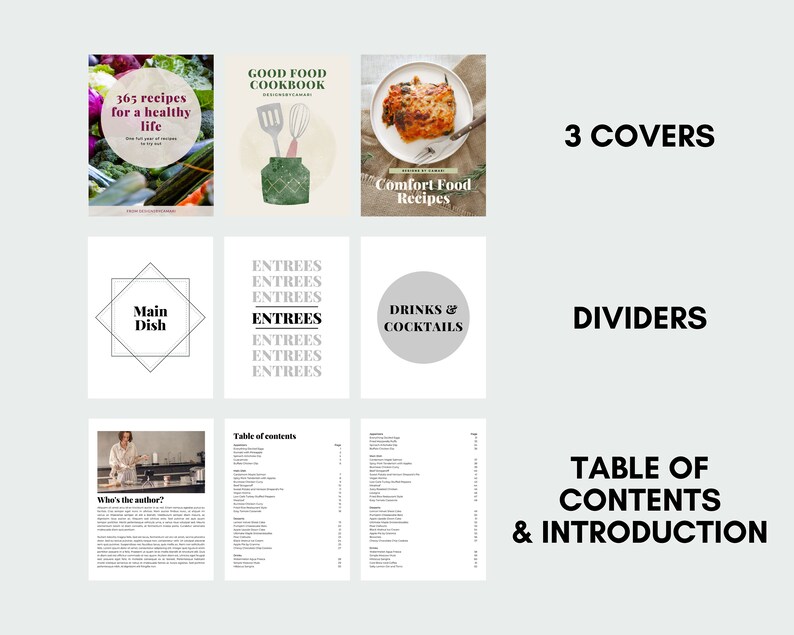 Classic Cookbook Template | Editable Canva Template Powerpoint | Family ...