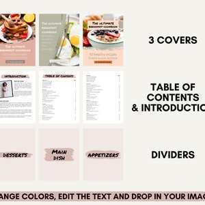 Cookbook Template | Editable Canva Templates | Family Cookbook Template ...