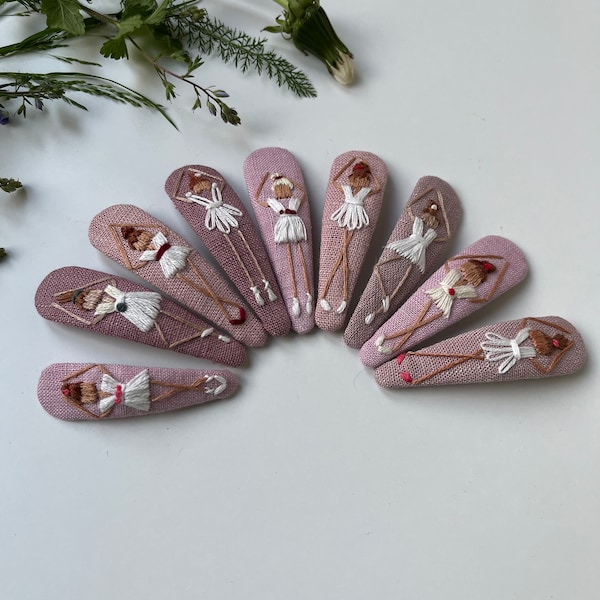 Embroidery Hair Clip - Etsy