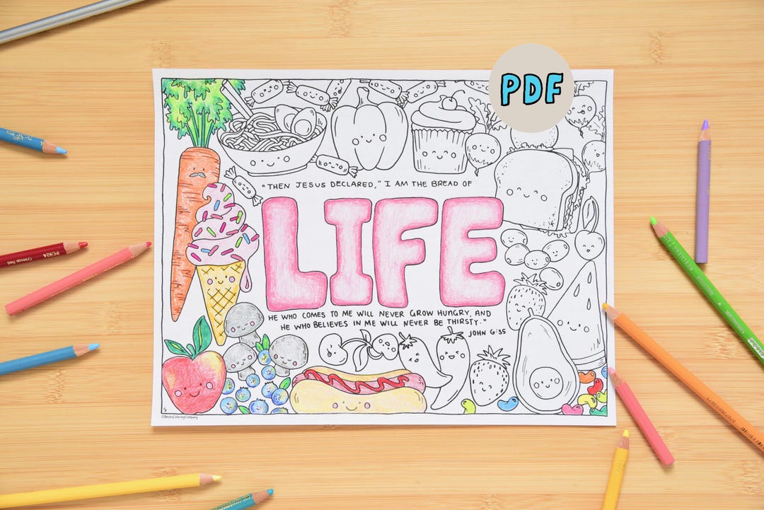 LIFE Coloring Page | Jesus is Life, Christian Homeschool Preschool ...