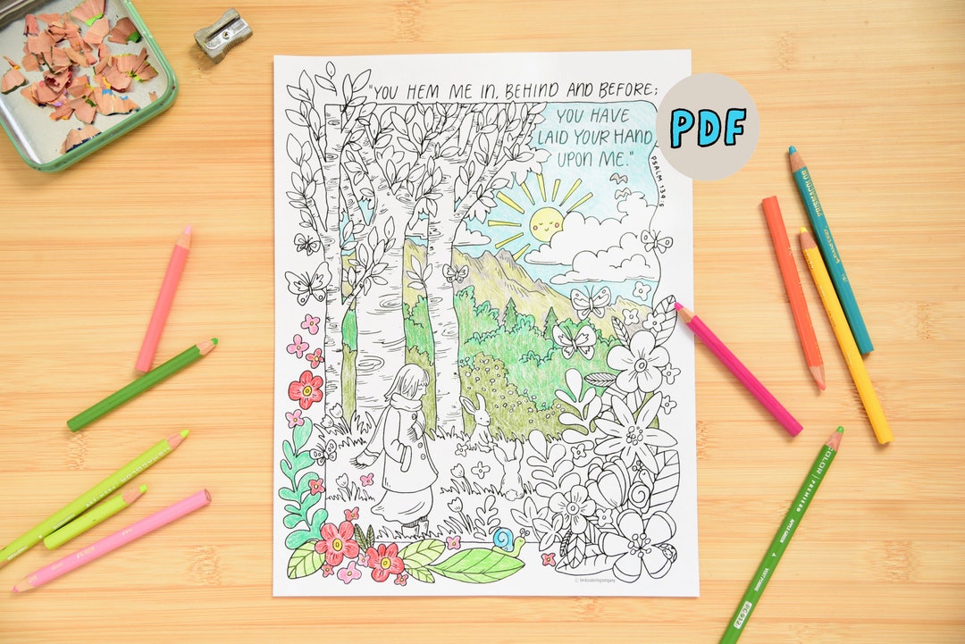 PSALMS Coloring Page - Coloring Page - Jesus is Life, Christian ...