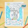 PDF Coloring Page Space Themed Coloring Page Christian Homeschool ...