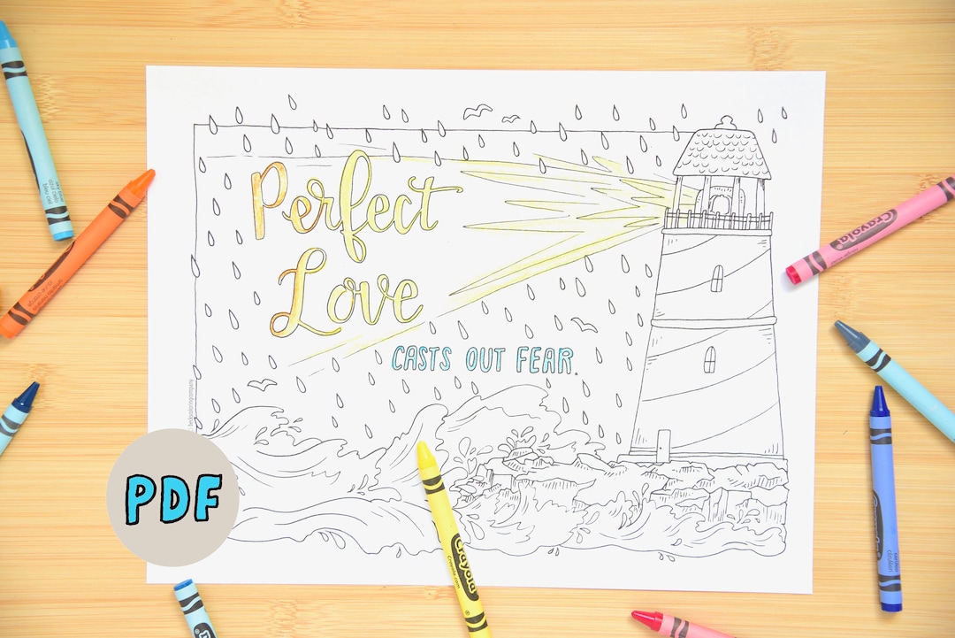 PDF Coloring Page - Lighthouse Coloring Page - Christian Homeschool ...