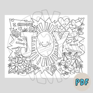 PDF Coloring Page - Choose JOY Coloring Page - Christian Homeschool ...