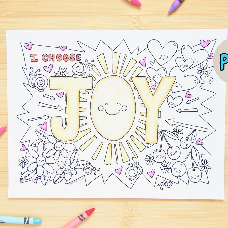 Kids Joy Printable Sheet - Etsy