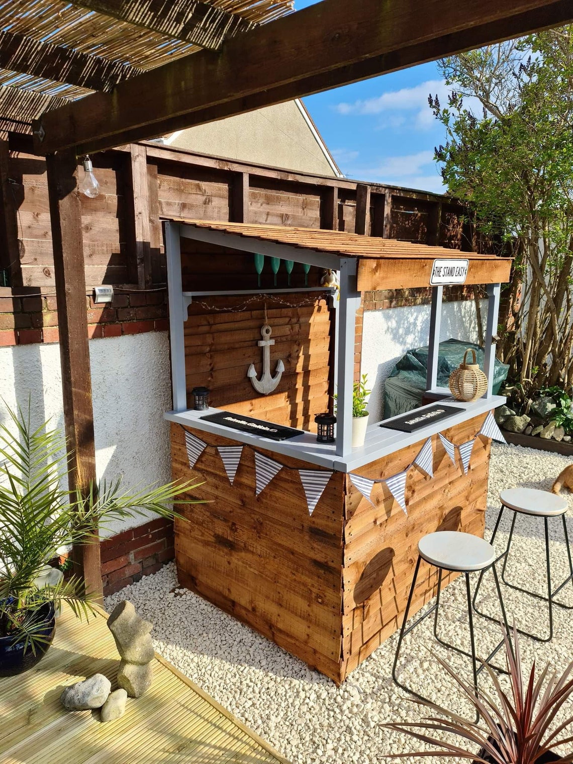 Garden Bar / Large Fresh Wood Bar - BEST SELLER UK - Etsy