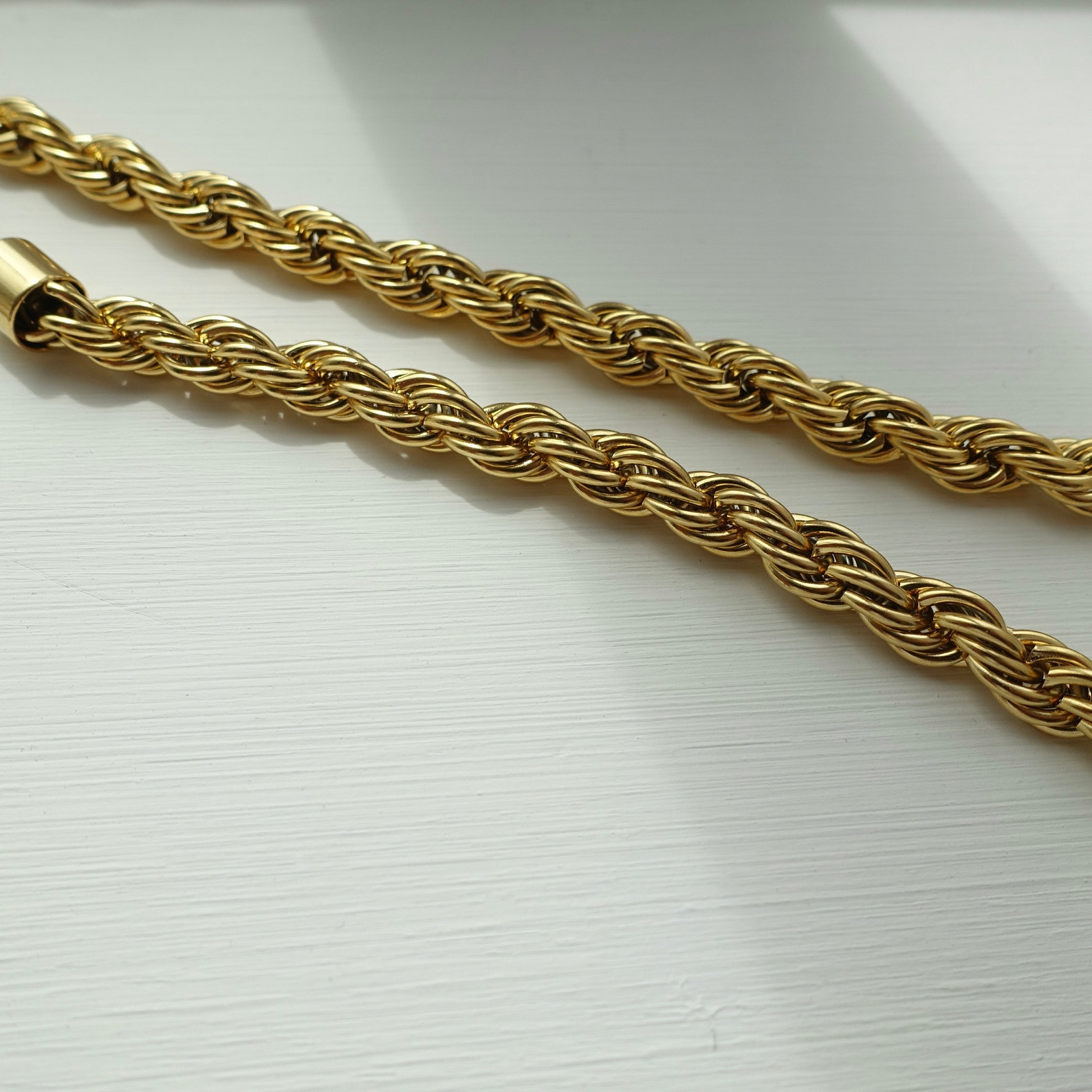 Chunky Rope Necklace 8mm Wide Chain Necklace 18K Chunky | Etsy