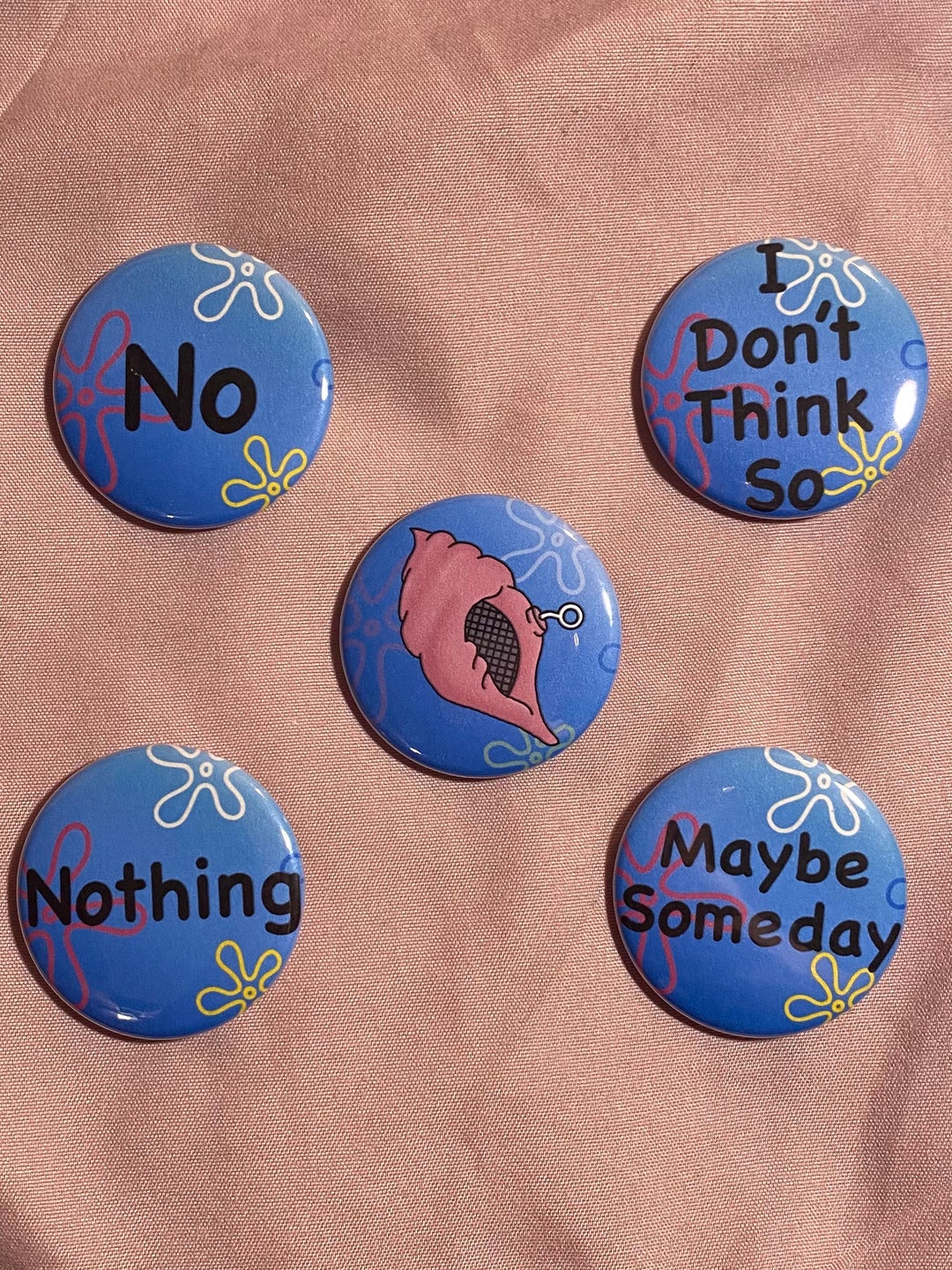 Magic Conch Shell Button Badge Pack - Etsy