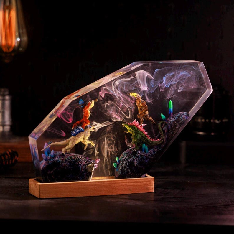 Skar King Shimo Godzilla X Kong: the New Empire Resin Lamp Handmade ...