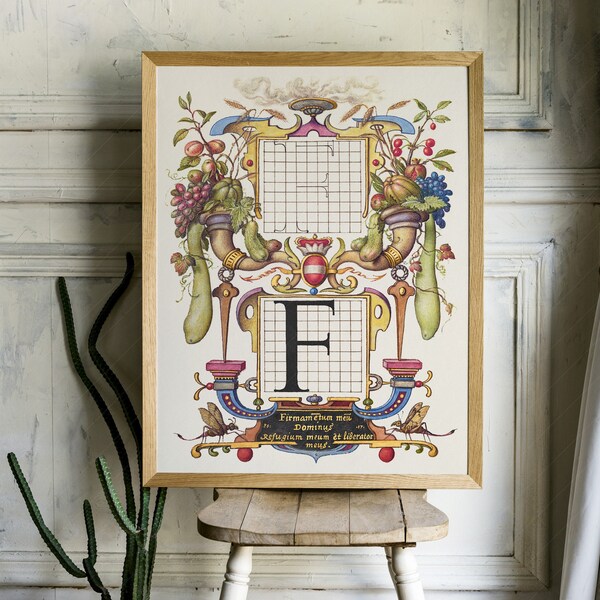 F Letter Print - Etsy