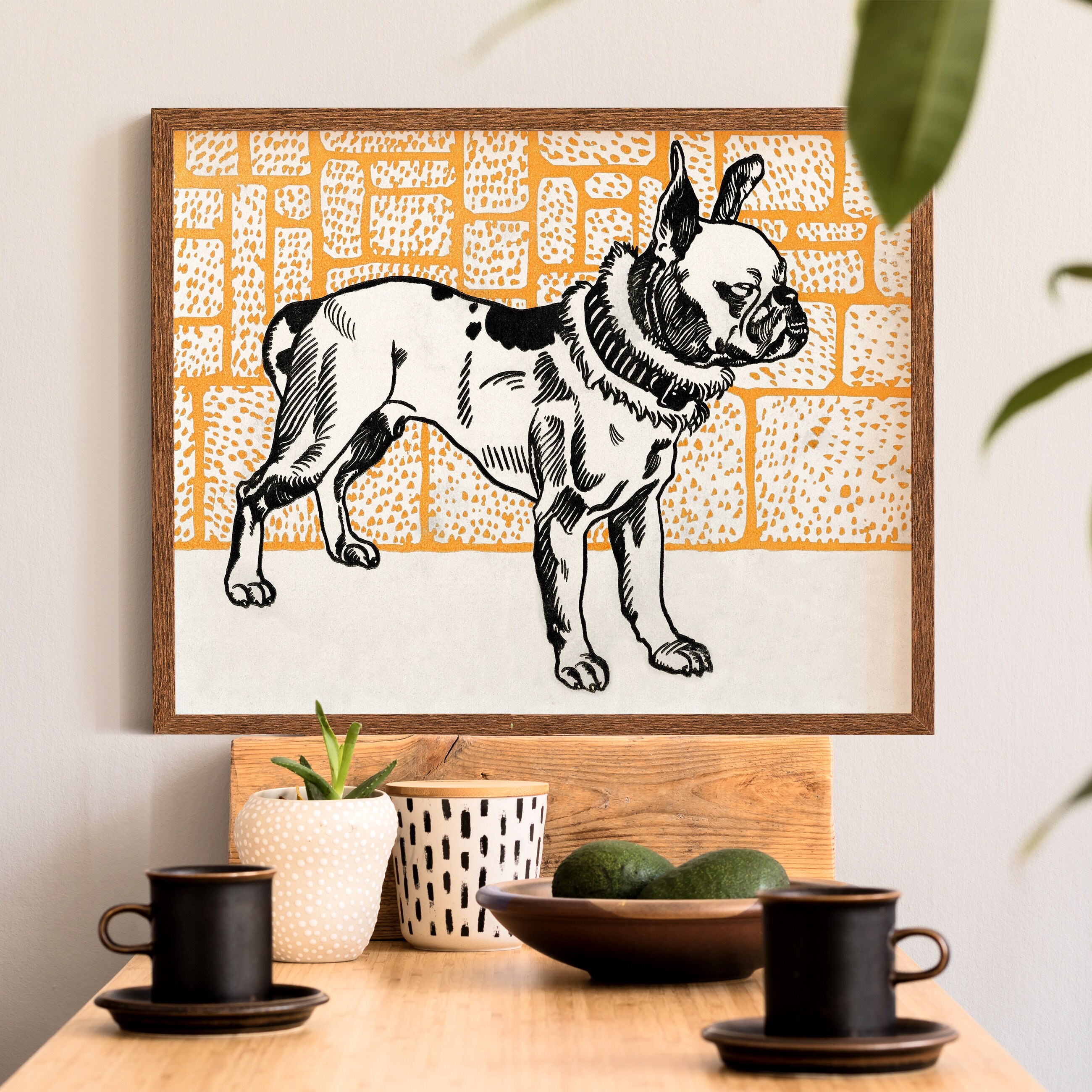 Pitbull Terrier Art Pitbull Wall Art Dog Lovers Gift Dog - Etsy