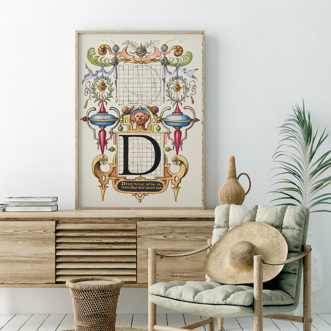 Letter D Print Personalized Gift Initial Letter Typography - Etsy