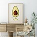 Avocado Print, Vintage Avocado Poster, Botanical Fruit, Vintage Kitchen ...