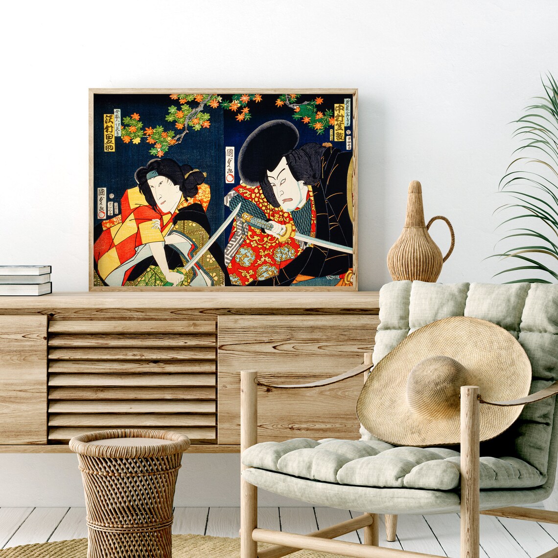 Japanese Art Print Horizontal Wall Art Vintage Japanese - Etsy