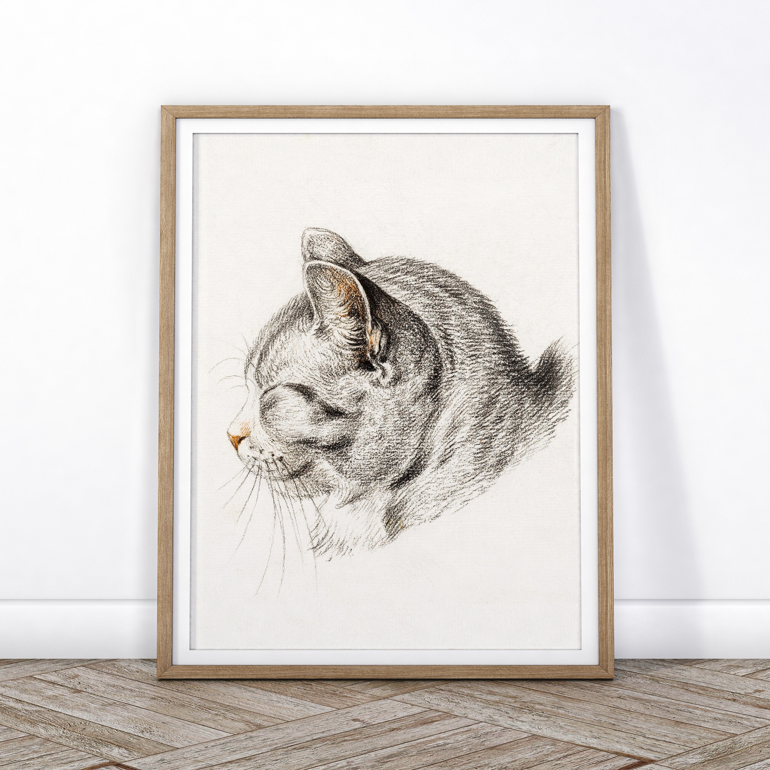 Cat Lover Gift Cat Print Cat Artwork Pet Wall Art Pet Cat | Etsy