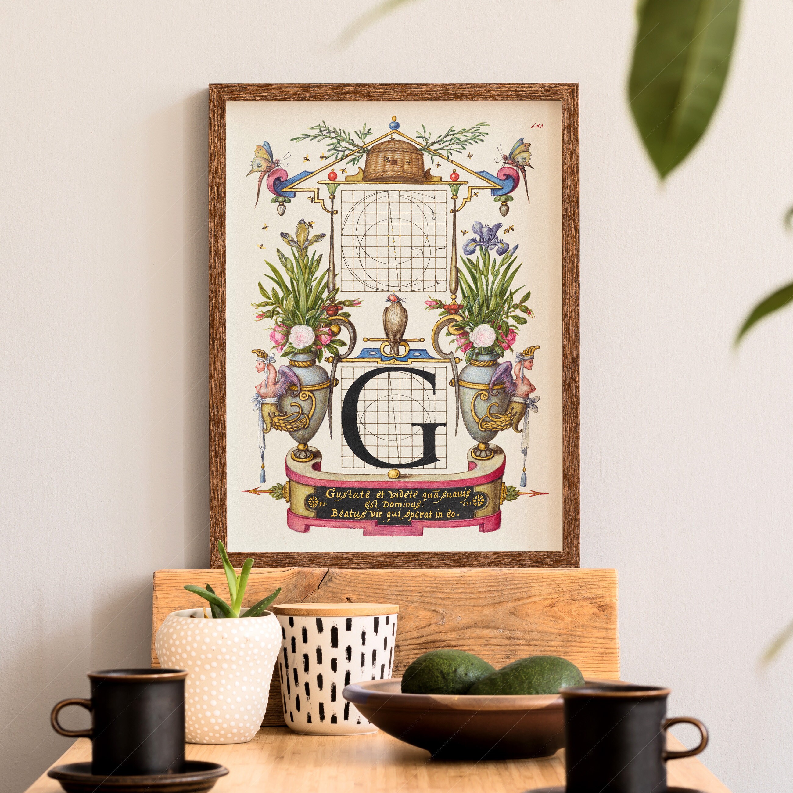 Letter G Print G Letter Poster Gift Idea Initial G Letter | Etsy