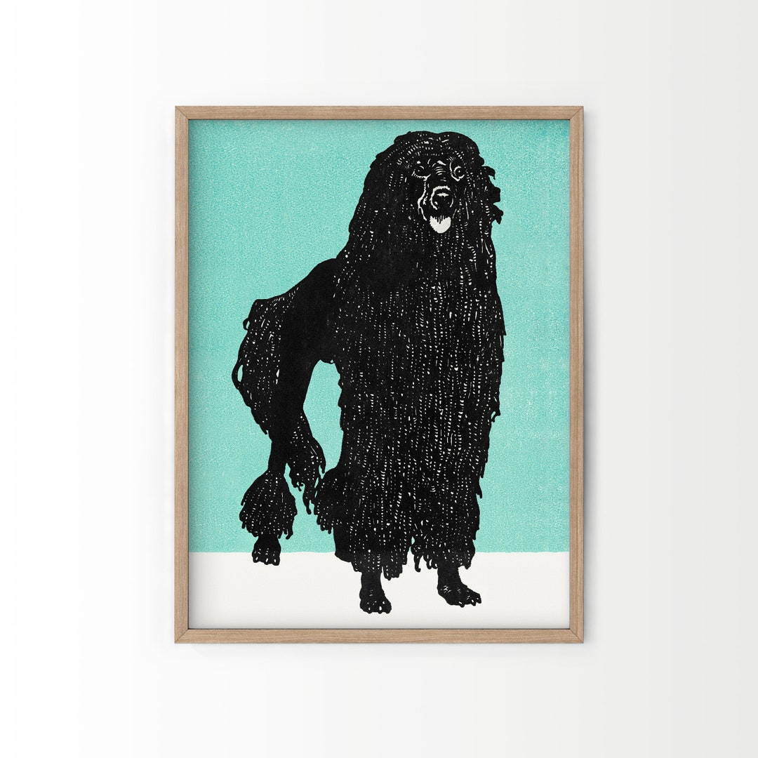 Poodle Art Print, Dogs Wall Art, Dog Lovers Gift, Poodle Poster ...