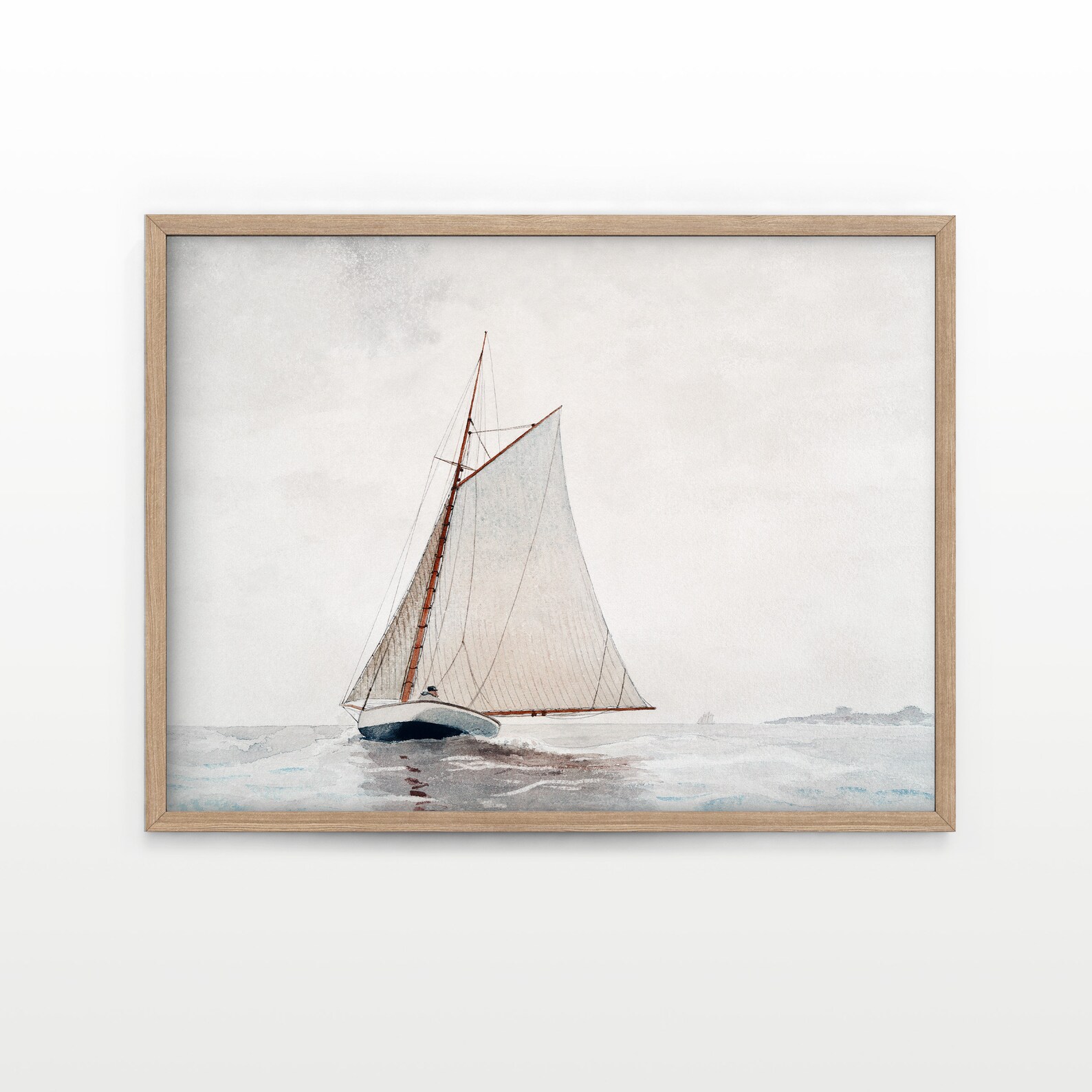 Nautical Wall Decor Vintage Sailing Art Yacht Print Ocean - Etsy