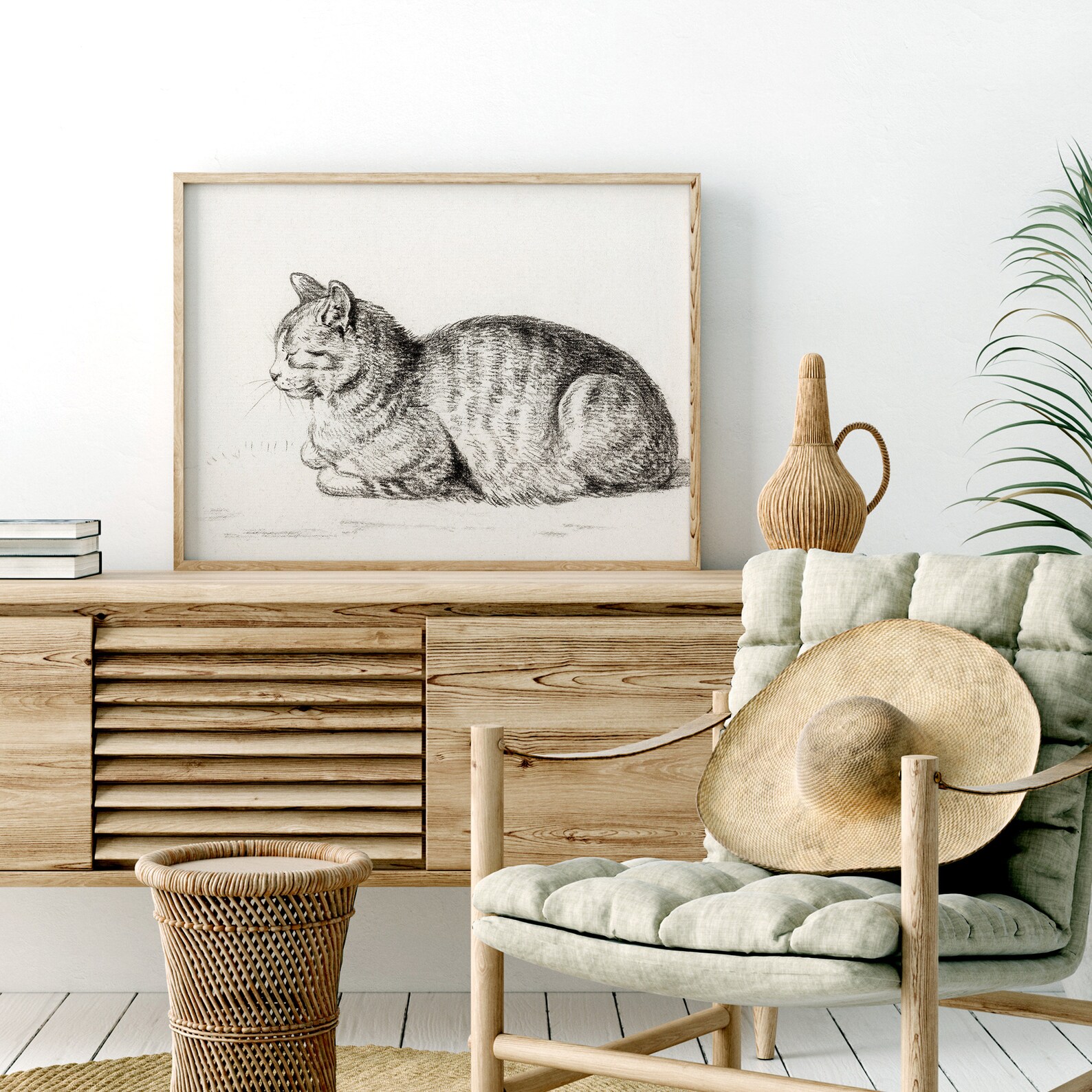Cat Wall Art Cat Poster Cat Vintage Cat Lover Gift Cat - Etsy UK