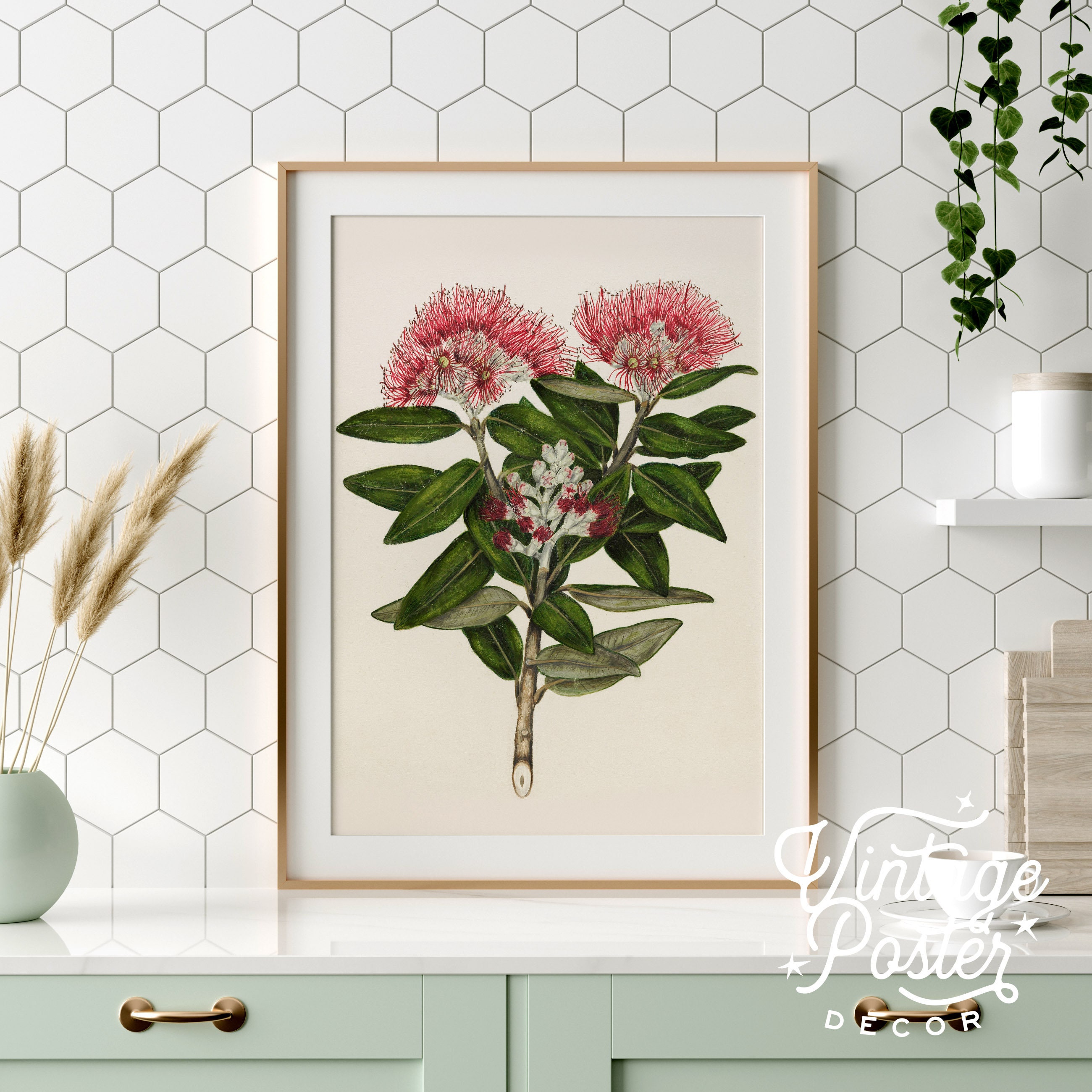 Vintage Floral Print Botanical Flower Wall Art Flower Decor | Etsy