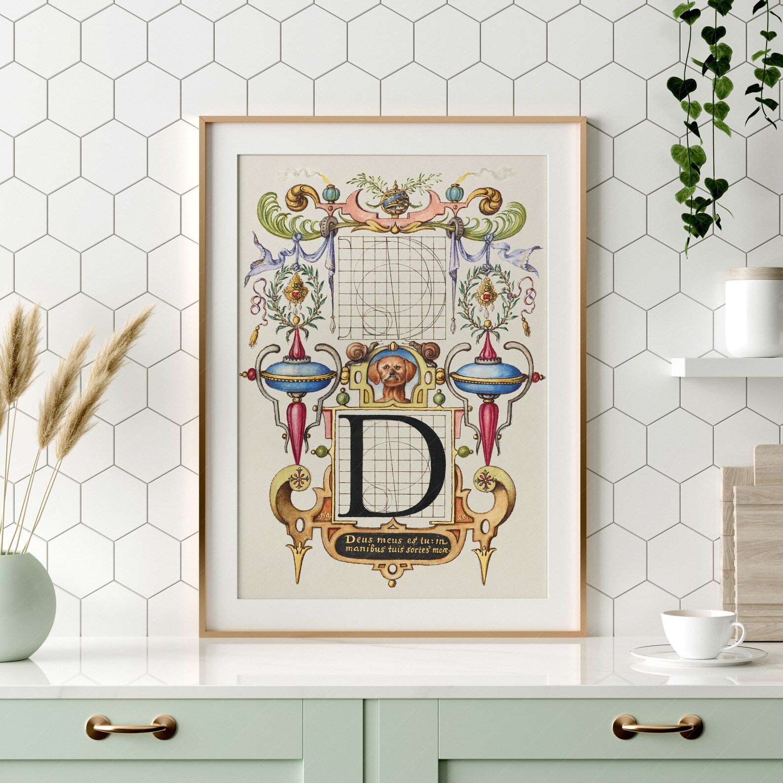 Letter D Print Personalized Gift Initial Letter Typography - Etsy