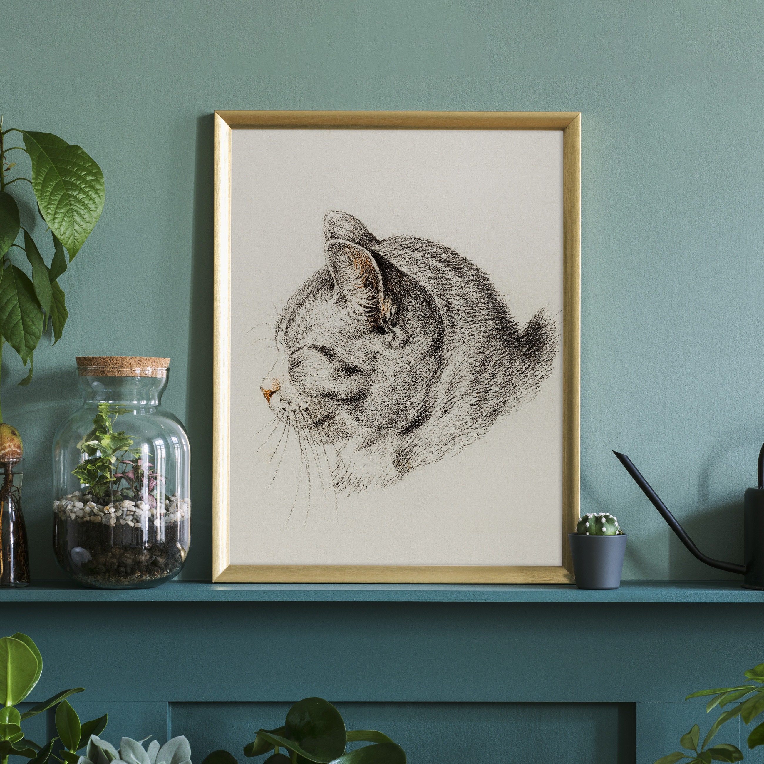 Cat Lover Gift Cat Print Cat Artwork Pet Wall Art Pet Cat | Etsy