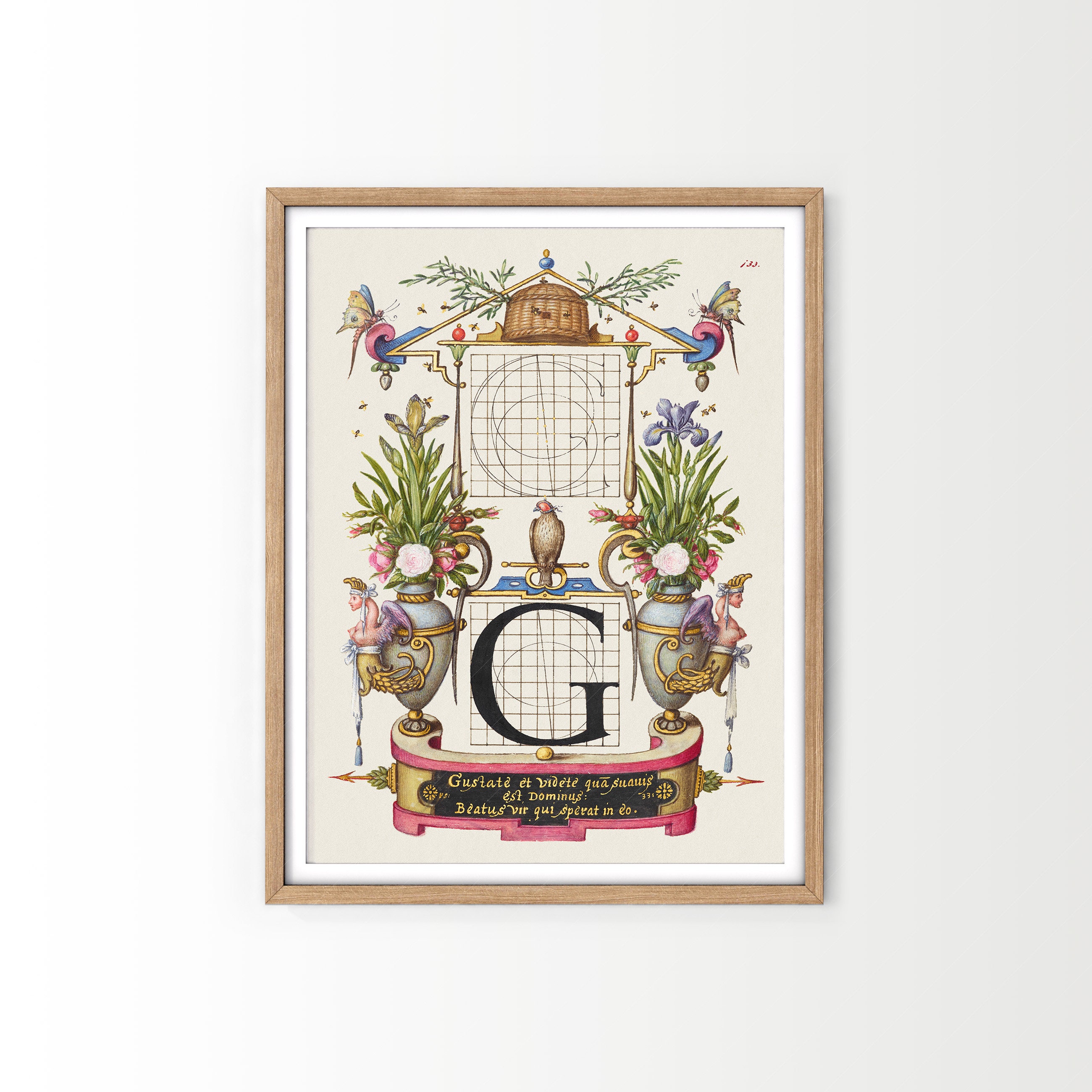 Letter G Print G Letter Poster Gift Idea Initial G Letter | Etsy